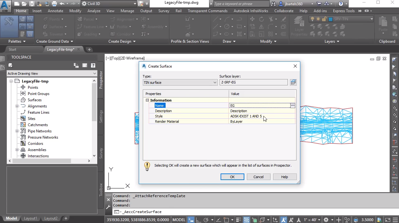 Workflow Creating Civil 3D Surfaces From Selected Drawing Objects CIVIL3D TV