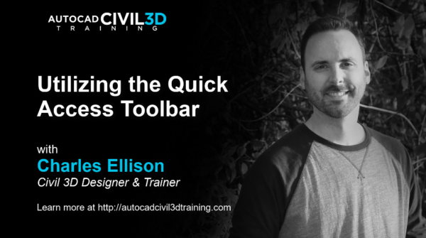 Utilizing the Quick Access Toolbar in Civil 3D 2020 - CIVIL3D.TV