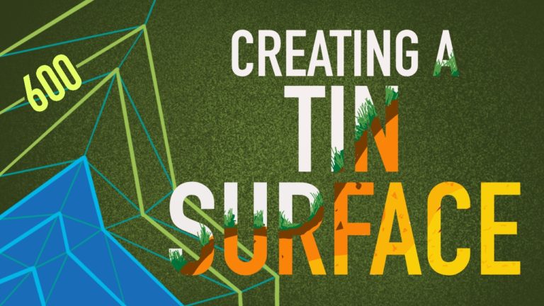 Creating a TIN Surface in Civil 3D 2020 - CIVIL3D.TV